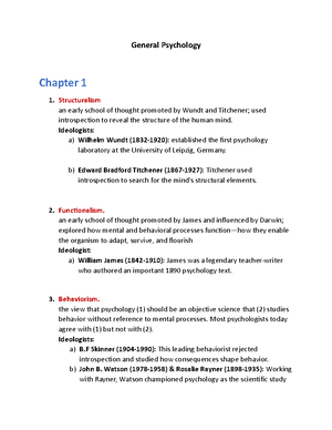 Chapter 3 - General Psychology - General Psychology Chapter 3 DEFINING ...