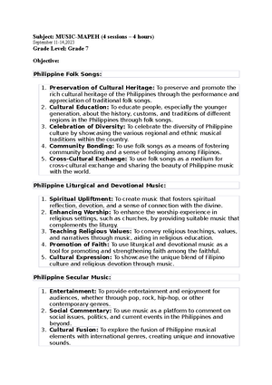 Mapeh 10 Q2 M1 - 10 MAPEH Quarter 2- Module 1 AIRs - LM MAPEH 10 Quarter 2 - Module 1 First ...