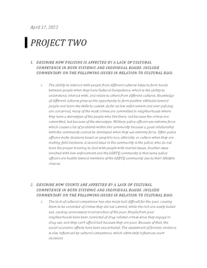 Mod 5 assignment 2 - Sophia Buer Module 5 Assignment 2 CJ 120 Views ...