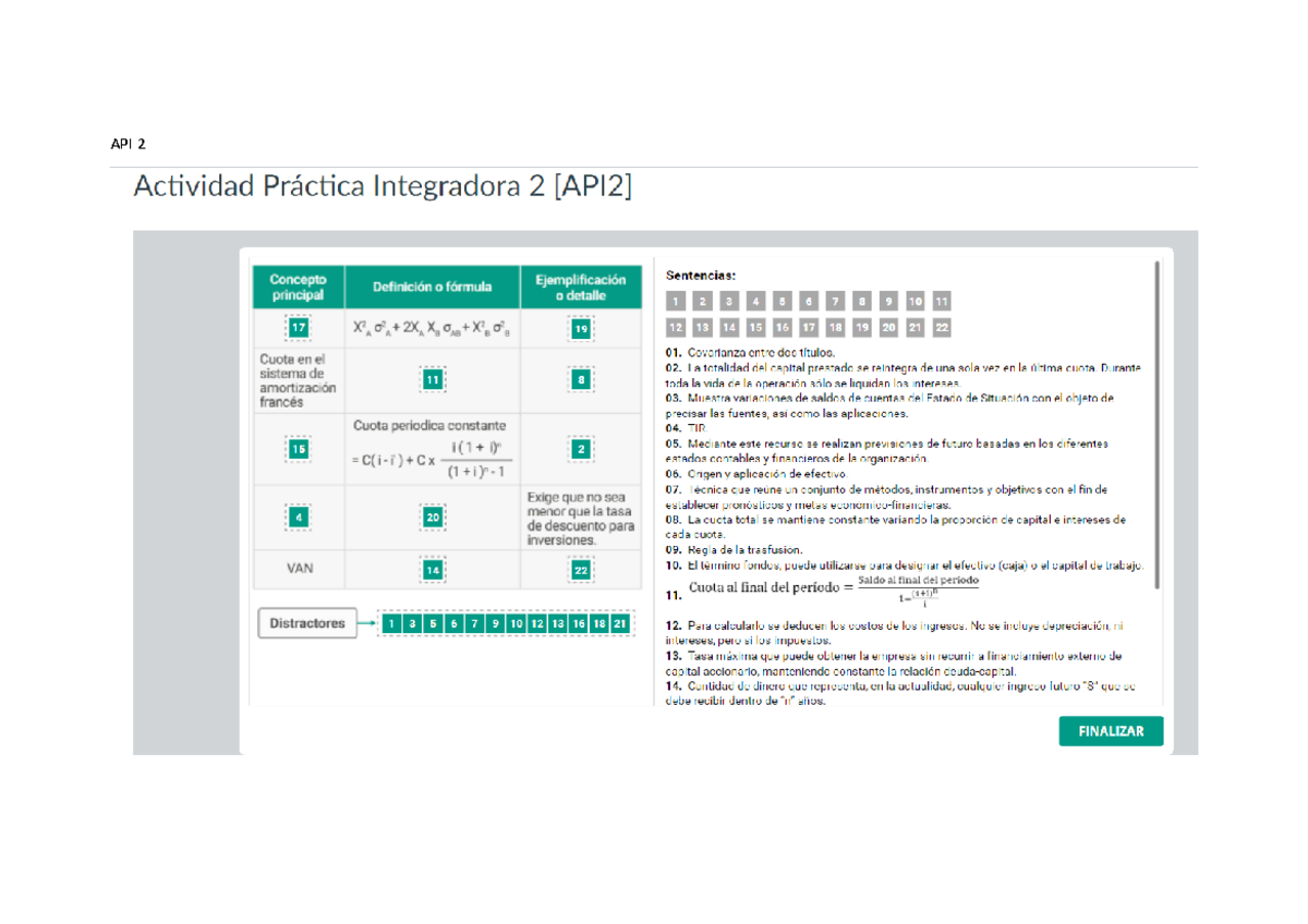 API 2 100 de 100 - trabajo integrador - numero 2 - API 2 puntaje 100 de ...
