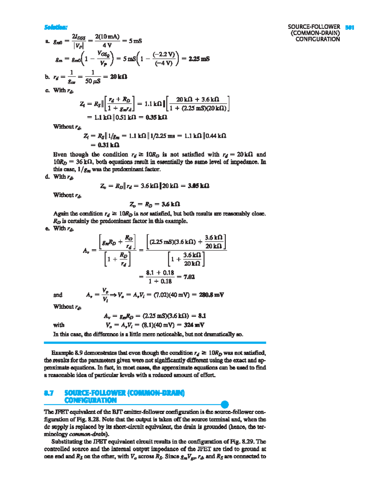 Source- Follower ( Common- Drain) Configuration - Electronic Circuit ...