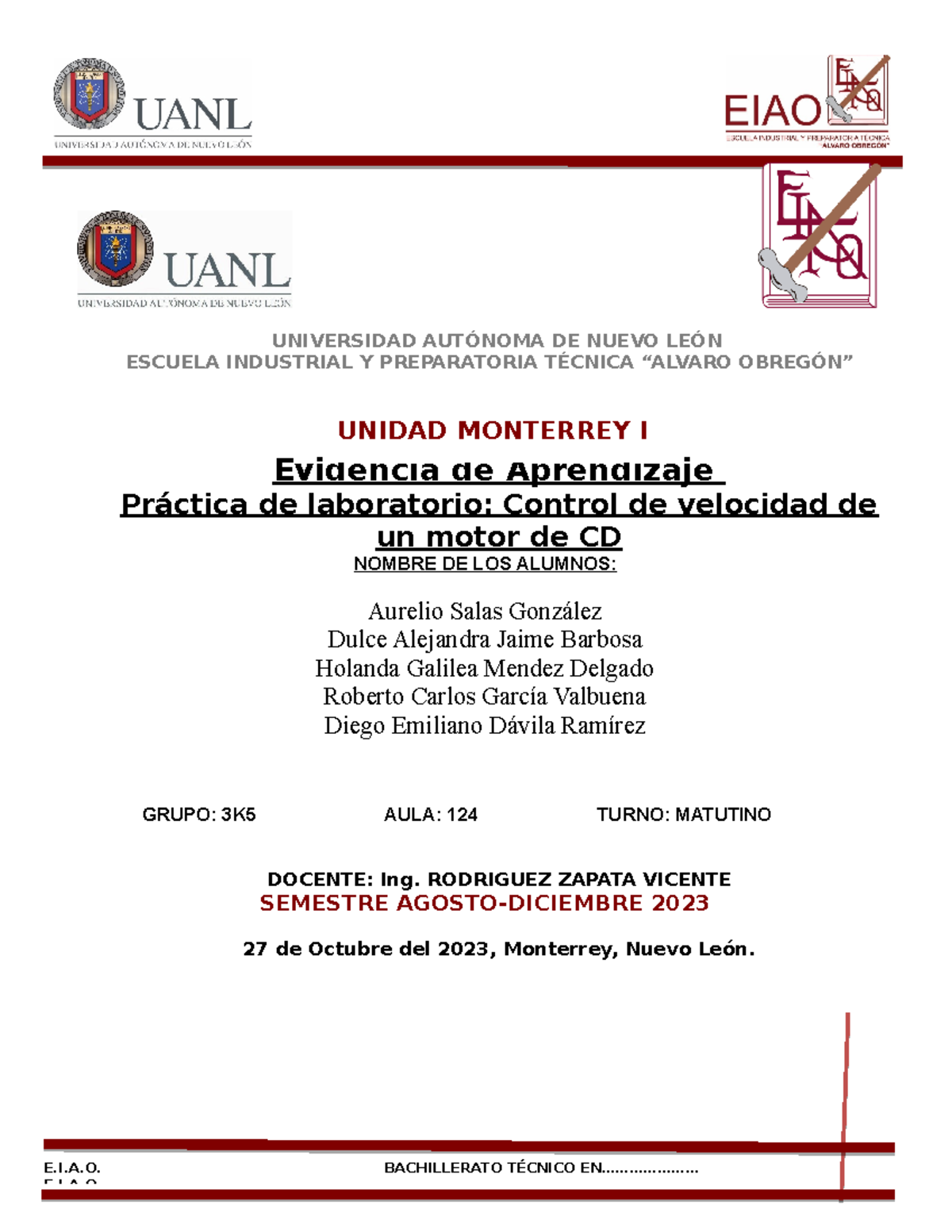 EVA Electronica- Potencia etapa 3 - Evidencia de Aprendizaje Práctica ...