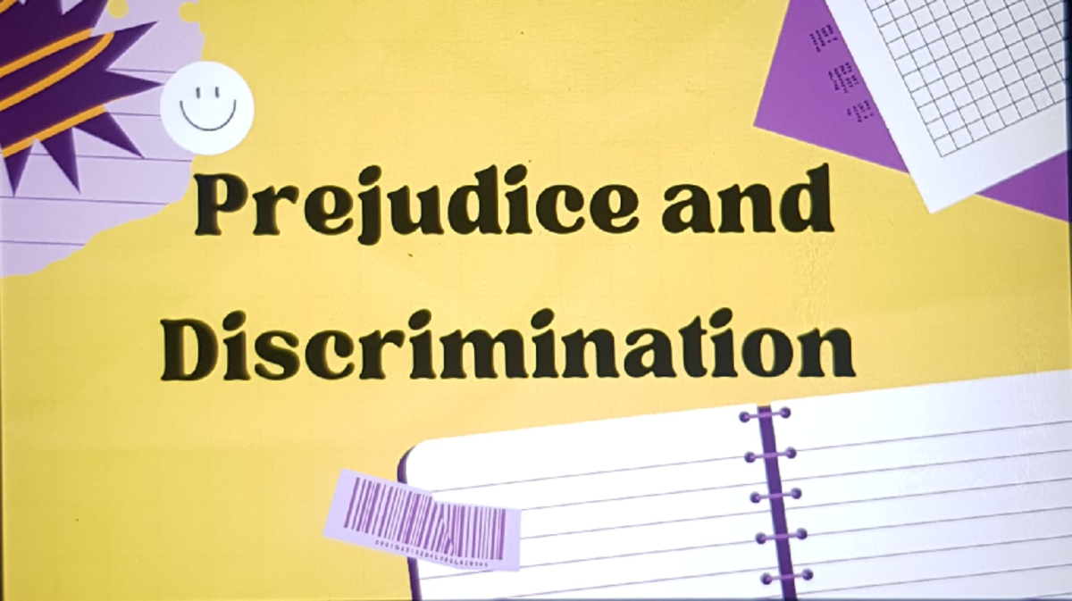 Prejudice and Discrimination PPT - Prejudice and Discrimination ...