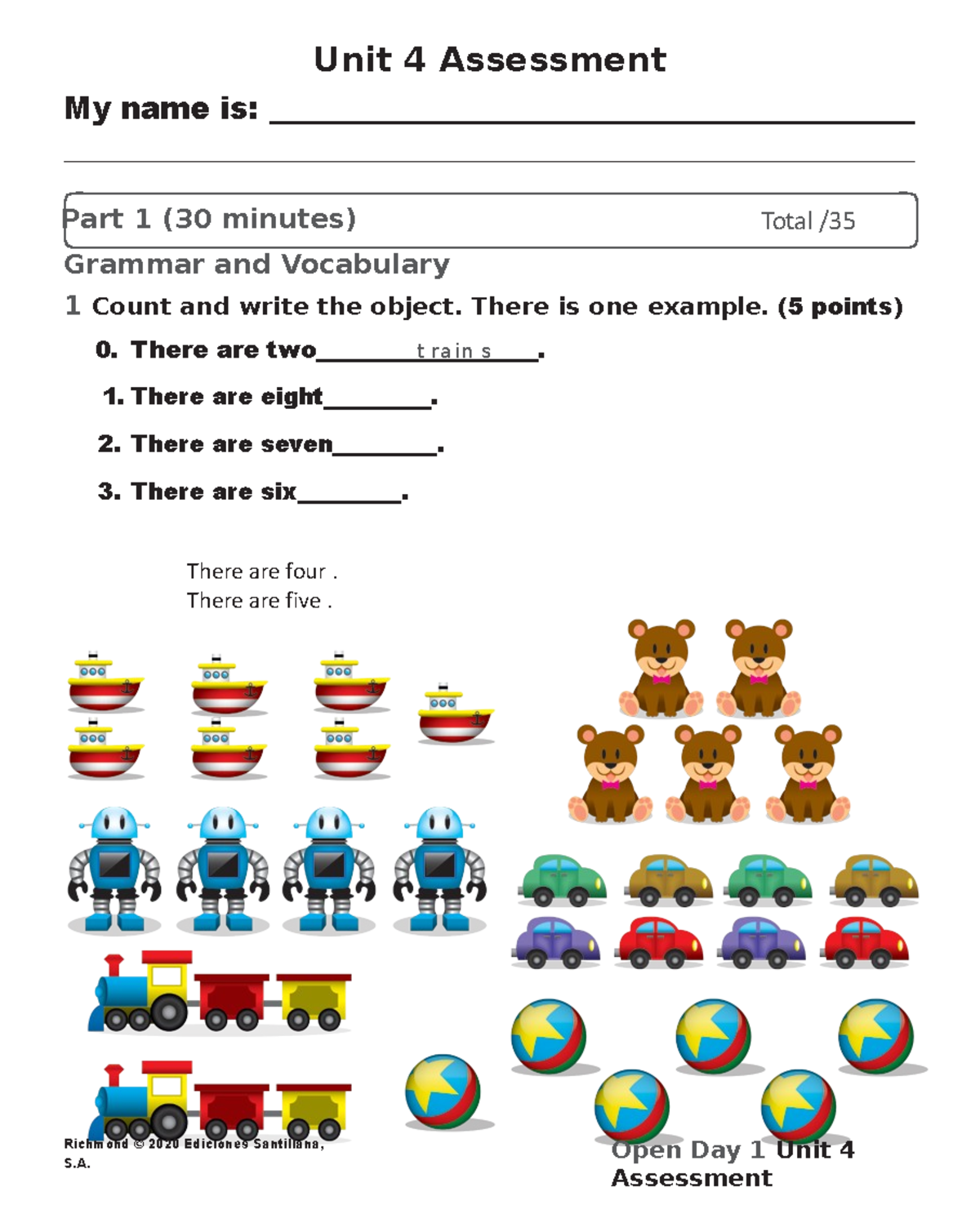OD1 assessment unit4 - unit assesment - Part 1 (30 minutes) Total ...