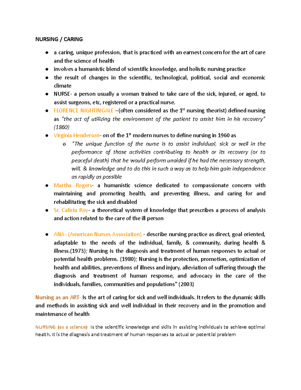 Tfn-intro - TFN INTRODUCTION: EVOLUTION OF NURSING HISTORY OF NURSING ...