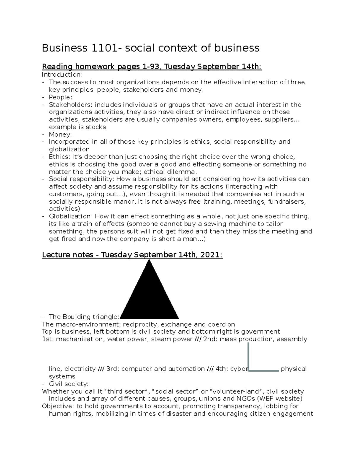 Social context of business 1101 - Business 1101- social context of ...