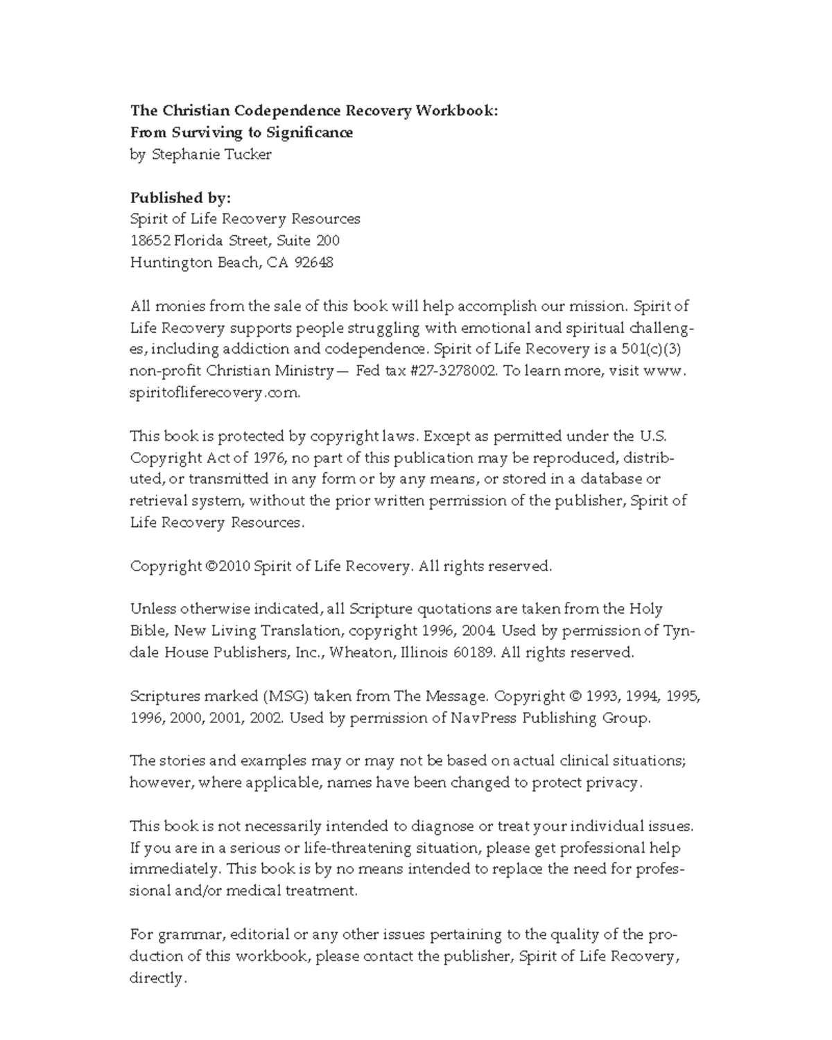 Stephanie Tucker wyuczoba bezradność - 1/ The Christian Codependence ...