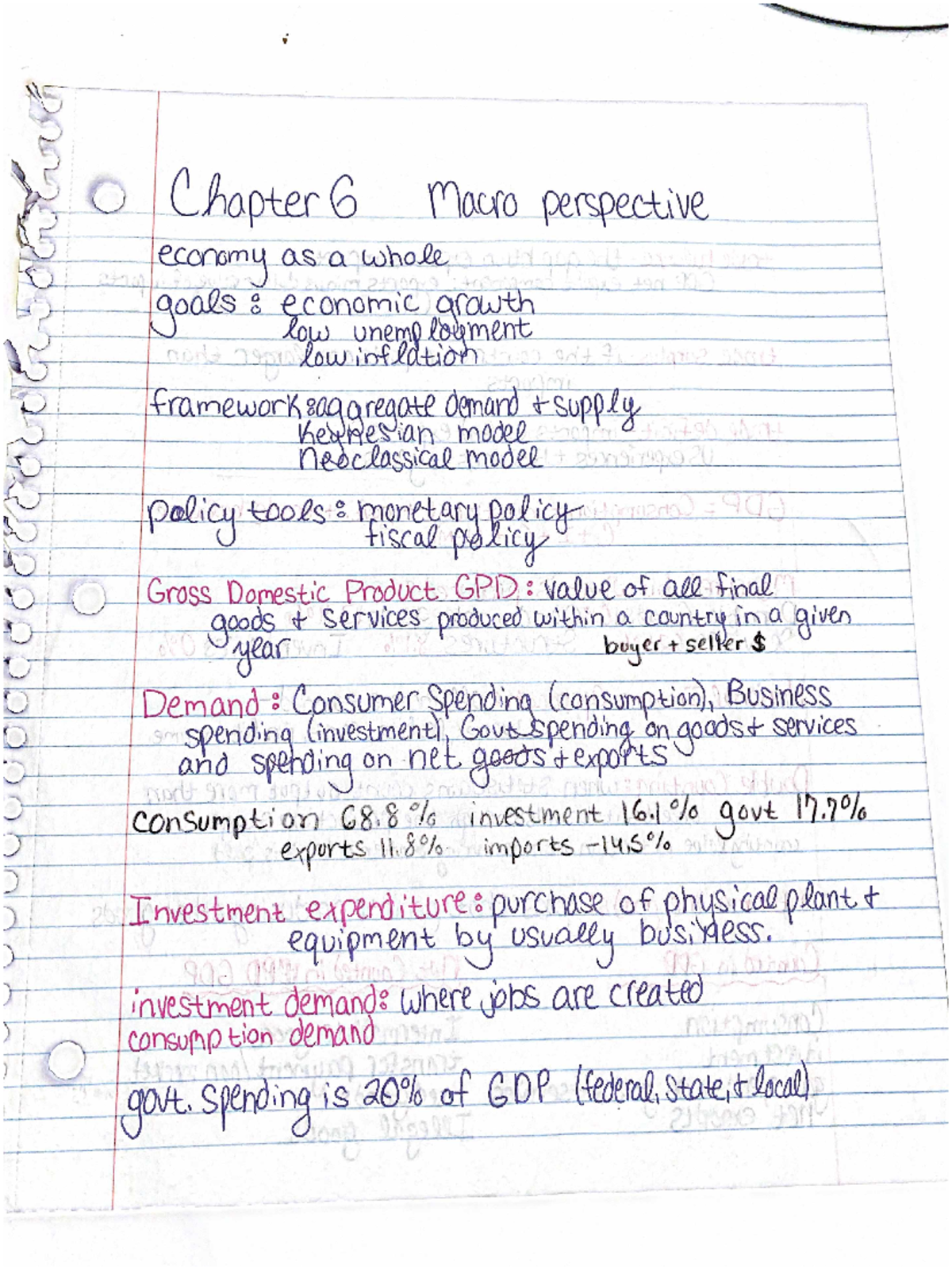 Econ Chapter 6 notes - ECON 2100 - Studocu