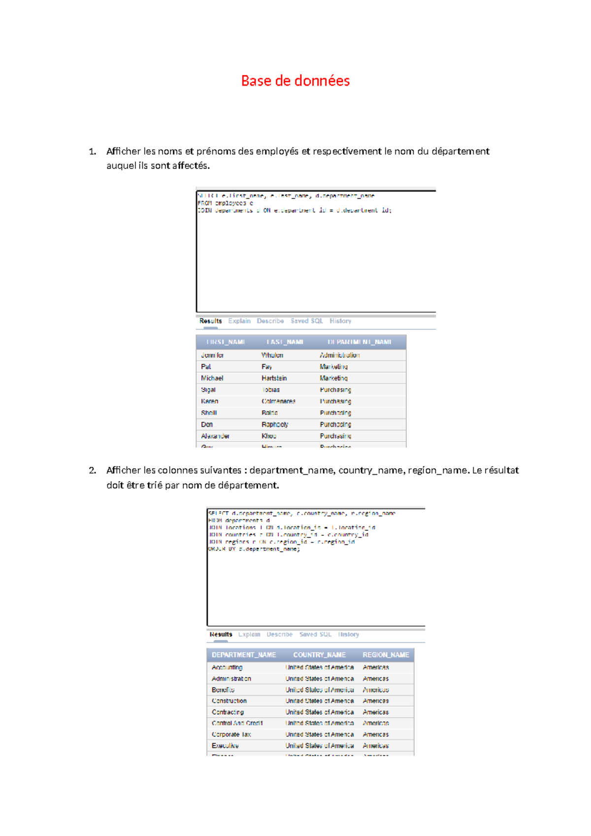 Base de données join - c'est une base de doonne aec beacoup de ...