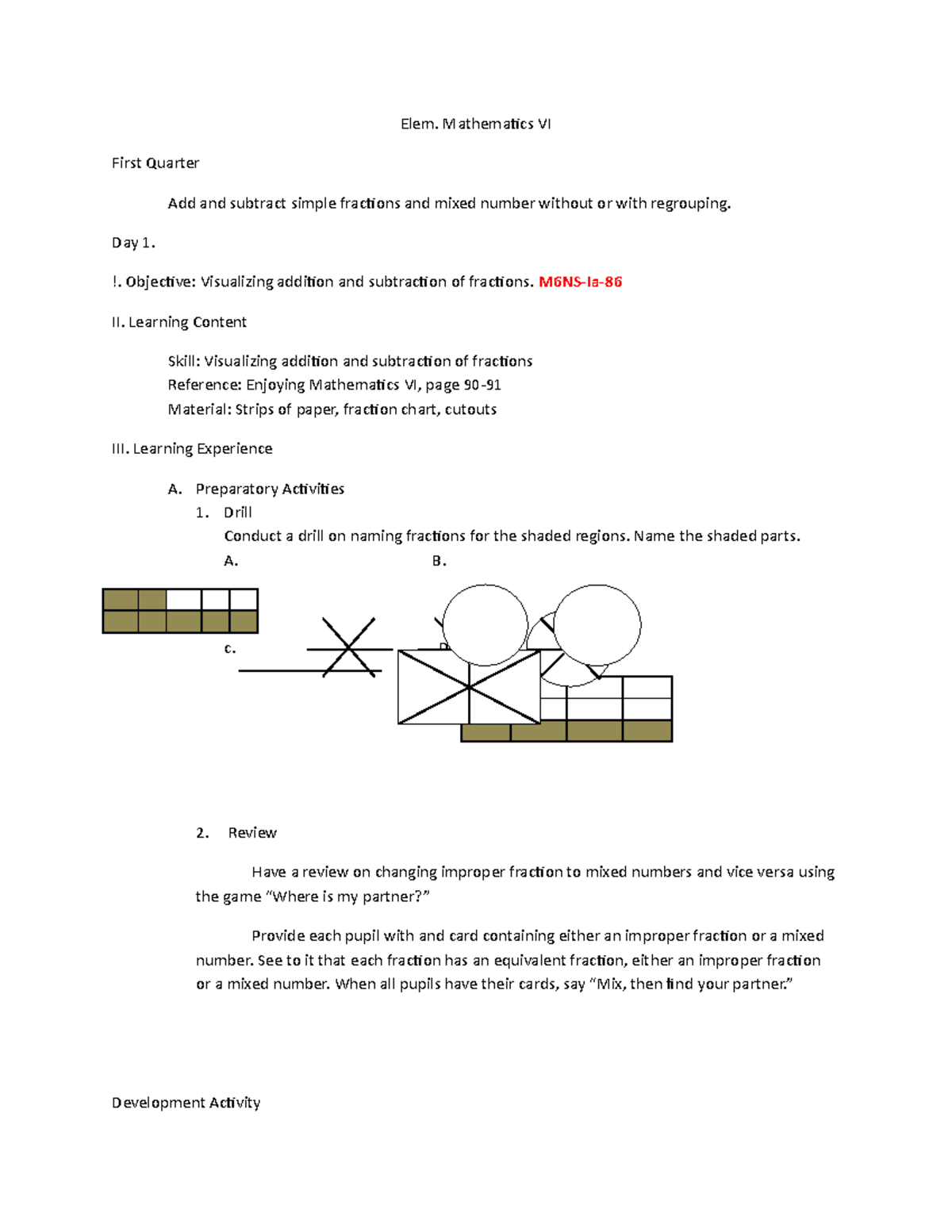 Grade 6 TG Math - Milagros - Elem. Mathematics VI First Quarter Add and ...