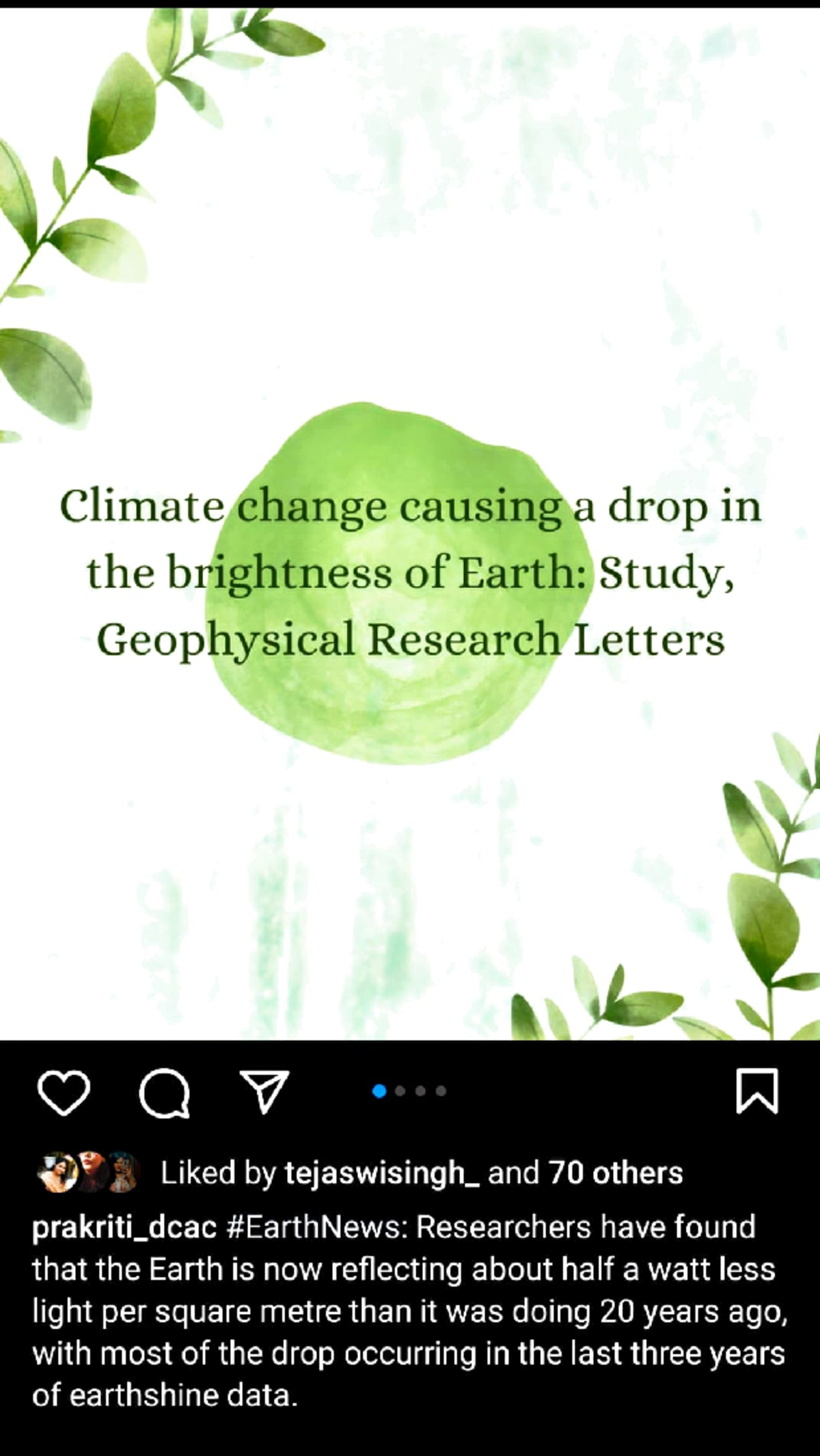 How climate change affected the brightness of Earth Post - Climate ...
