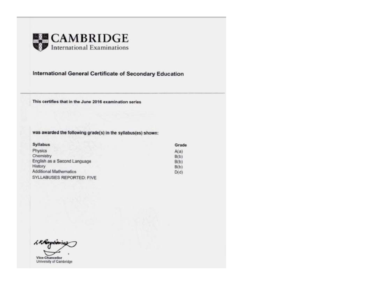 Igcse Sample - Apuntes para esta materia - CAMBRIDGE International ...