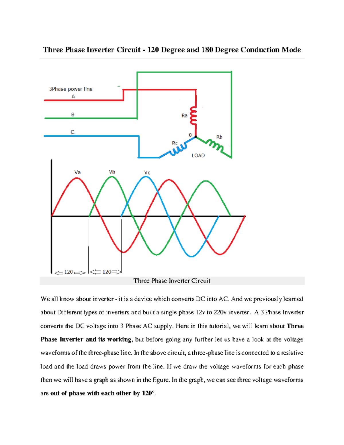 Three Phase Inverter Circuit-120&180 - Three Phase Inverter Circuit ...