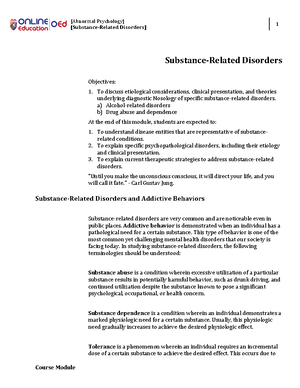 Module 7 - Mood Disorders - [Abnormal Psychology] [Mood Disorders] 1 ...