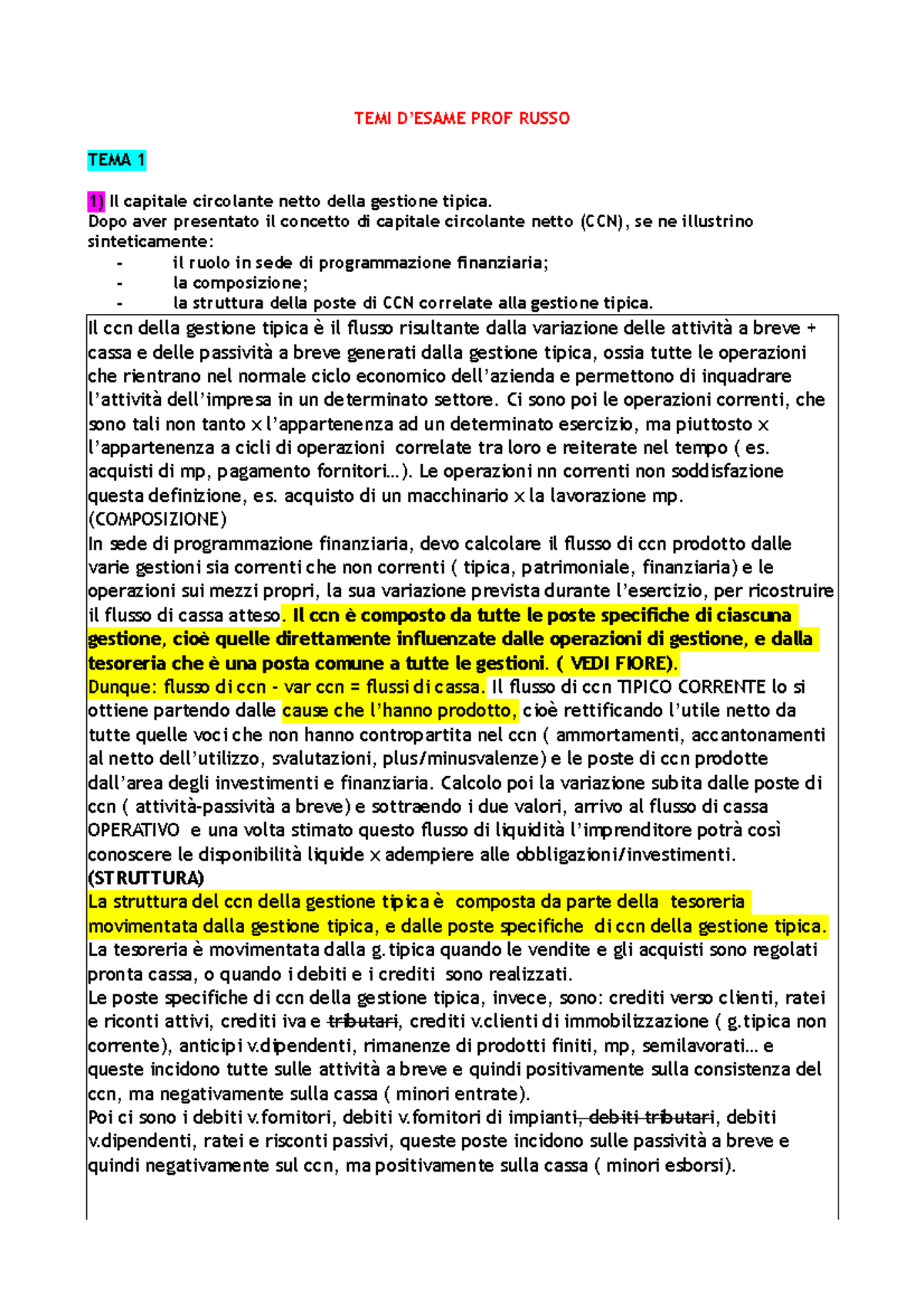 Domande-esame-russo - temi d'esame della parte del prof russo - TEMI D ...