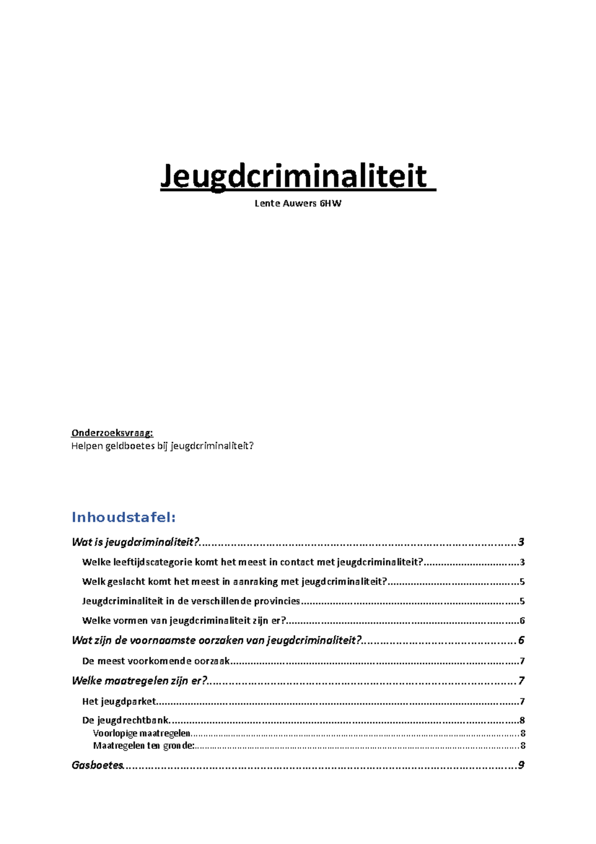 Jeugdcriminaliteit Lente 2023 - Jeugdcriminaliteit Lente Auwers 6HW ...
