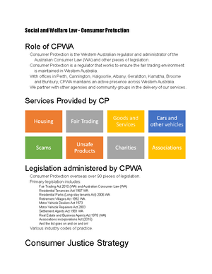 Consumer Credit and Financial Hardship - Legal framework National ...