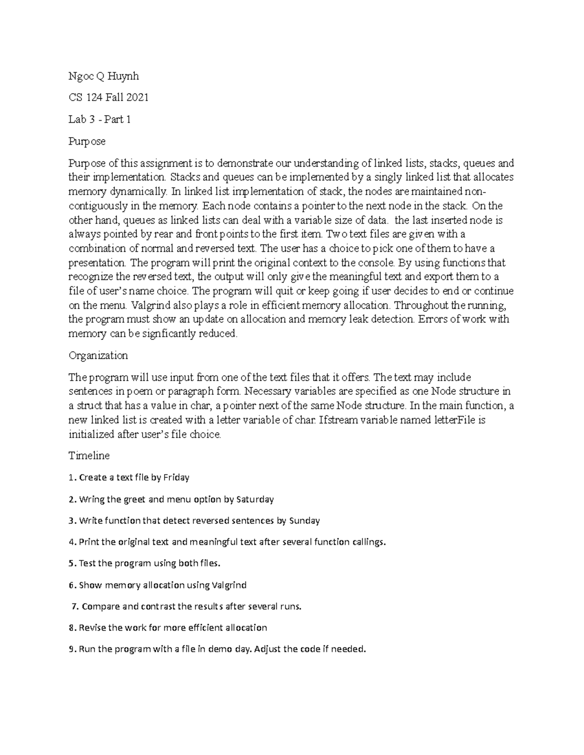 Lab3 - Lab 3 tutorial - CIT 011 - Mission - Studocu