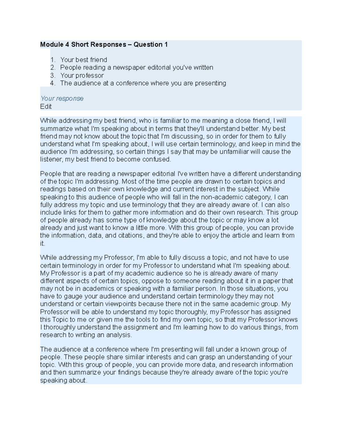 Miller J.Module 4 Short Response - Module 4 Short Responses – Question ...