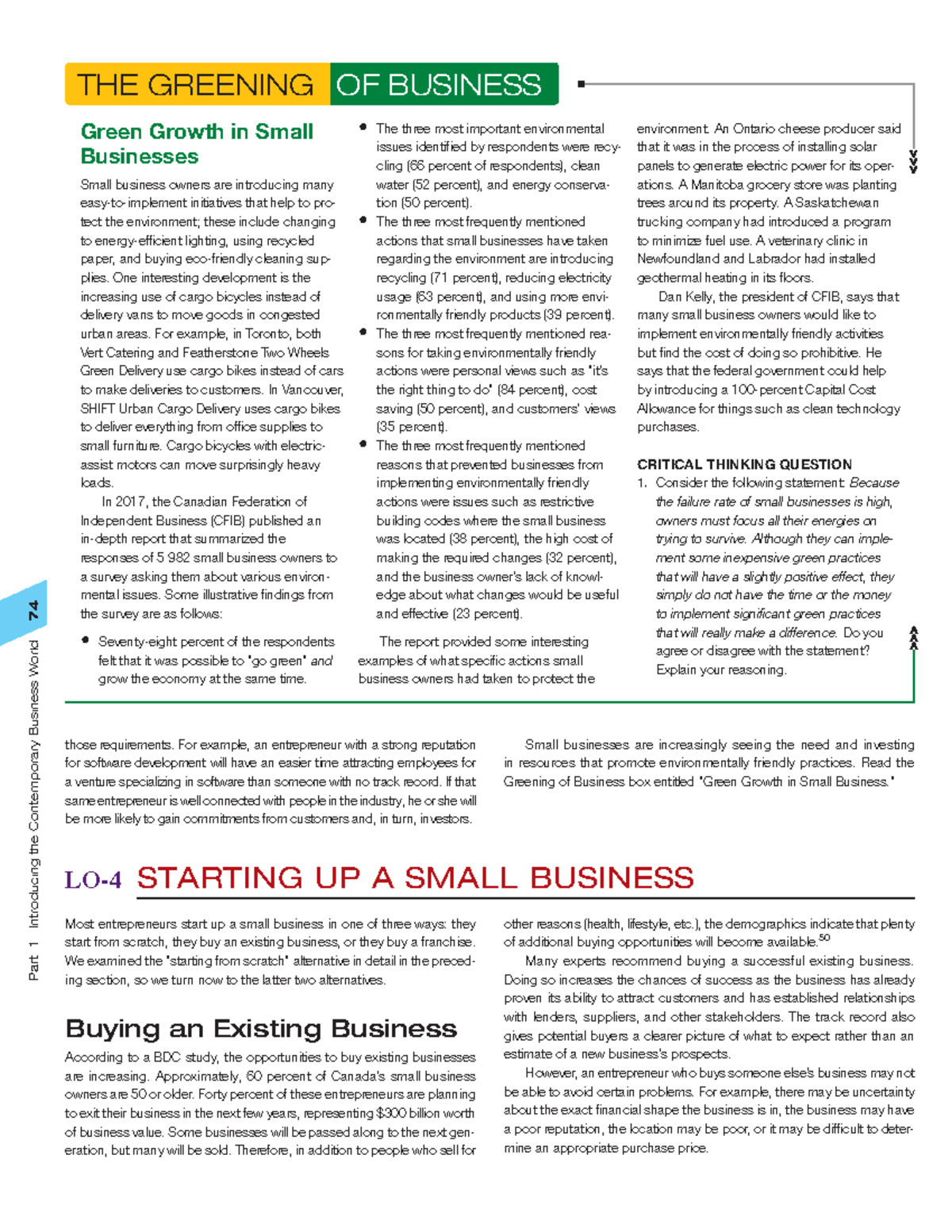 Entrepreneurship, Small Business and New Venture Creation - 74 Part 1 ...