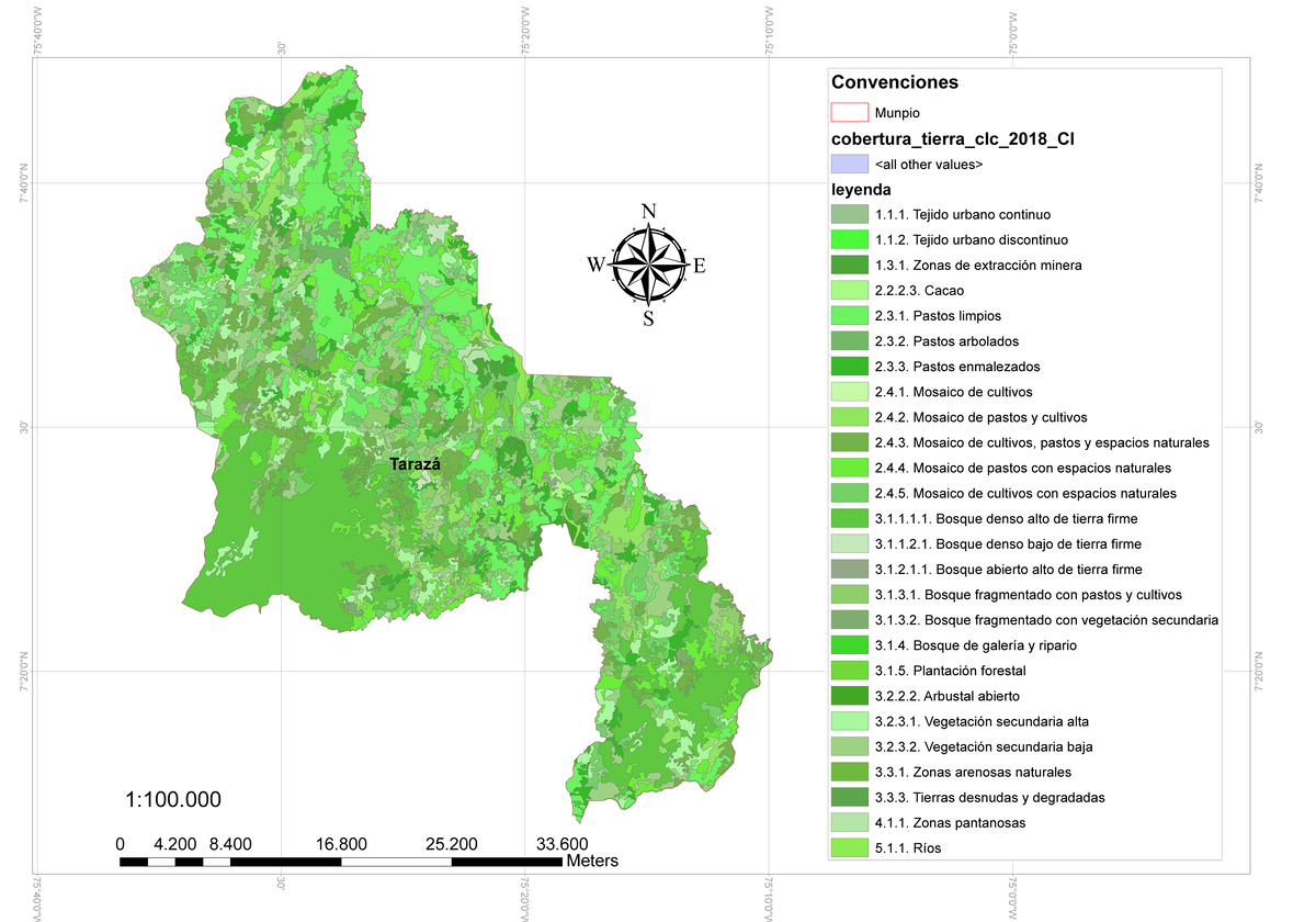 Tarazá - ANT3 - 4 semestre - Taraz· 75∞0'0"W 75∞0'0"W 75∞10'0"W 75∞10'0 ...