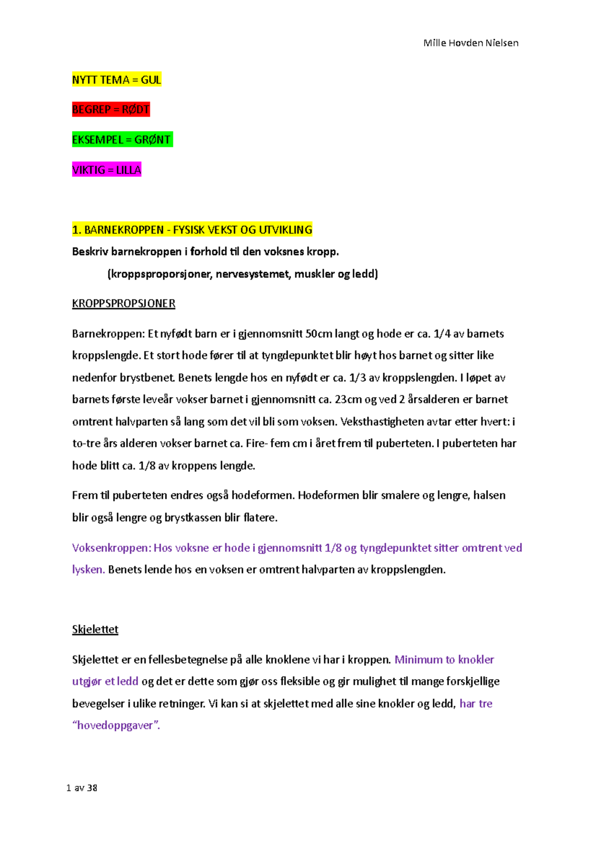 Fysfos øvingsoppgaver til eksamen - NYTT TEMA = GUL BEGREP = RØDT ...