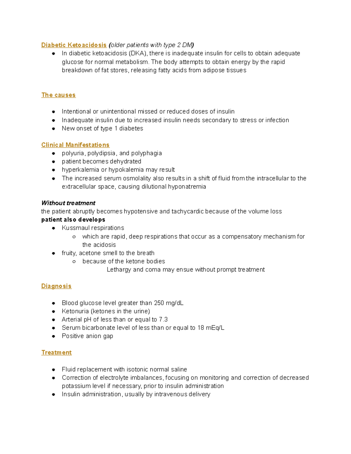 Diabetic Ketoacidosis HHS - Diabetic Ketoacidosis (older patients with ...