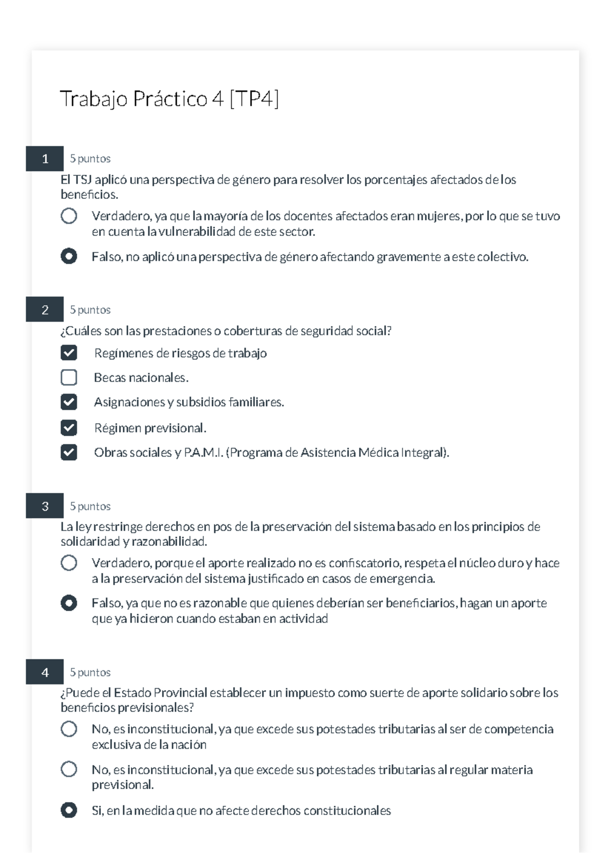 Trabajo Práctico 4 [TP4] Intento 5 - El TSJ aplicó una perspectiva de género para resolver los ...