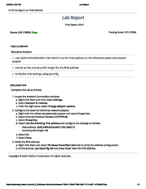 3.3.6 Connect Patch Panel Cables 1 - CMSY 158 - Studocu