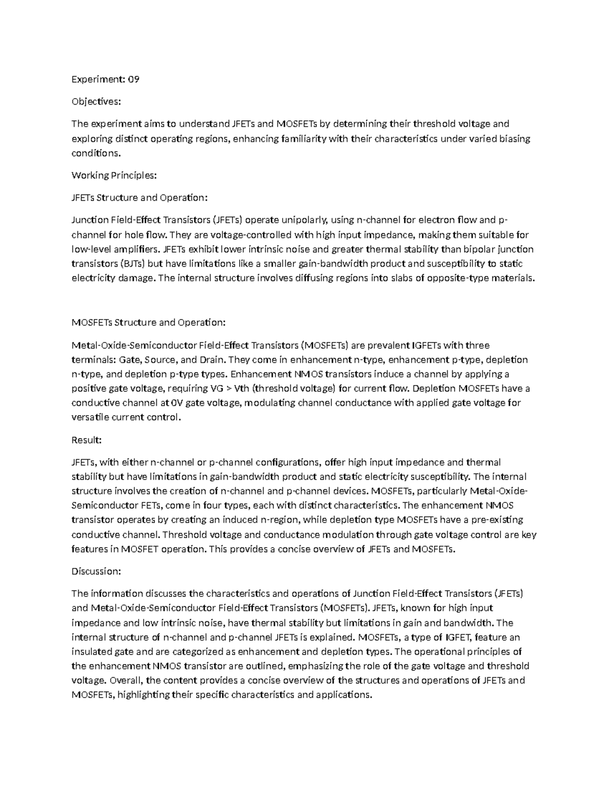 Experiment 9 - It's a good note. - Experiment: 09 Objectives: The ...