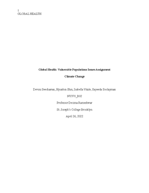 Case study 1 week 9 - community assignment from course point ...