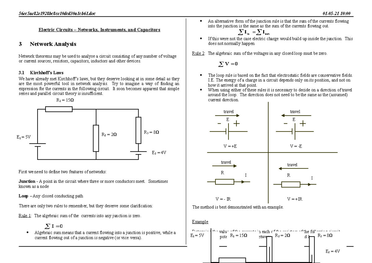 Networks, etc - lecture notes with proper explanations - Electric ...