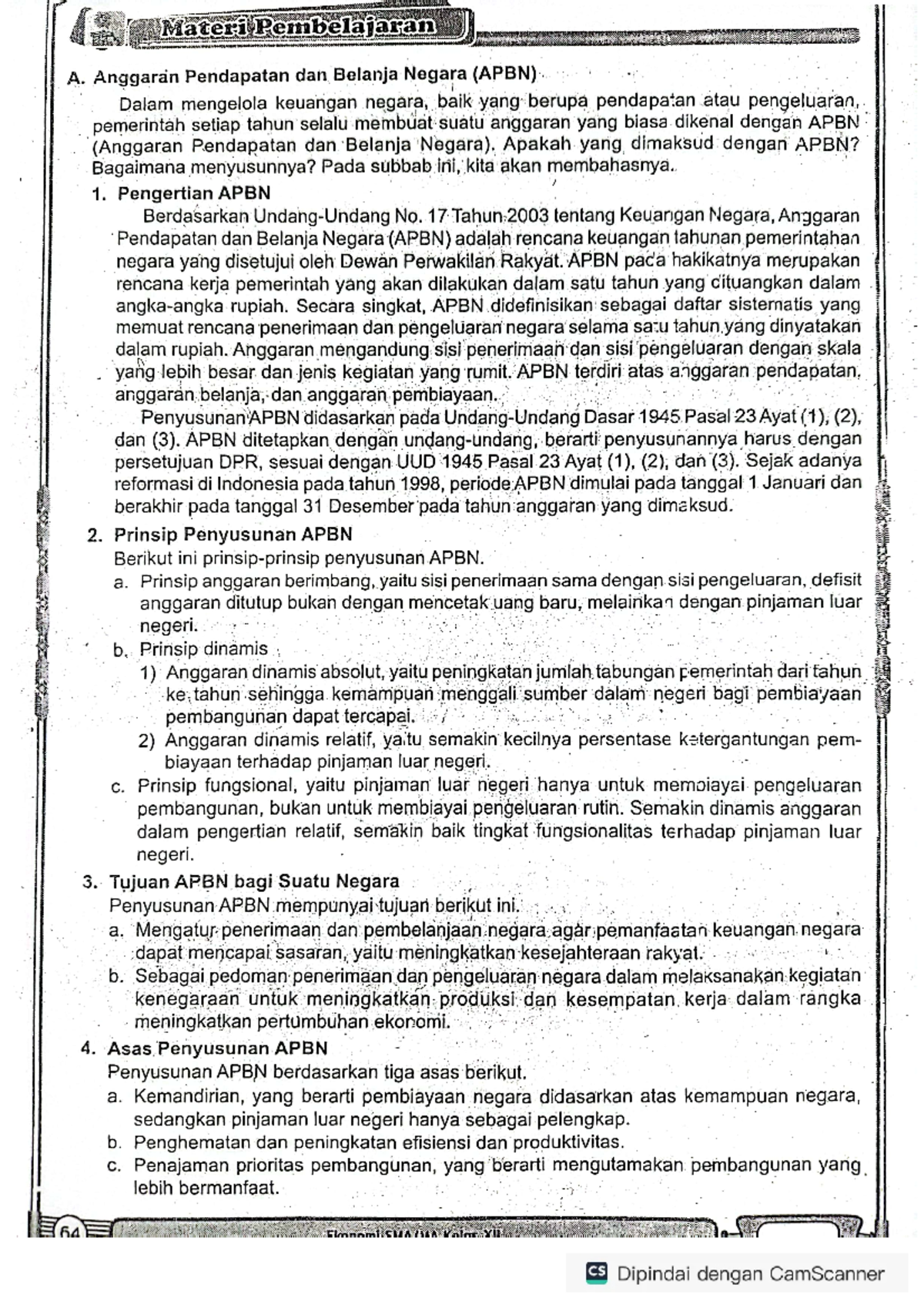 Fotocopy ekonomi apbn - buku yang sangat penting - Materi Pembelajaran ...