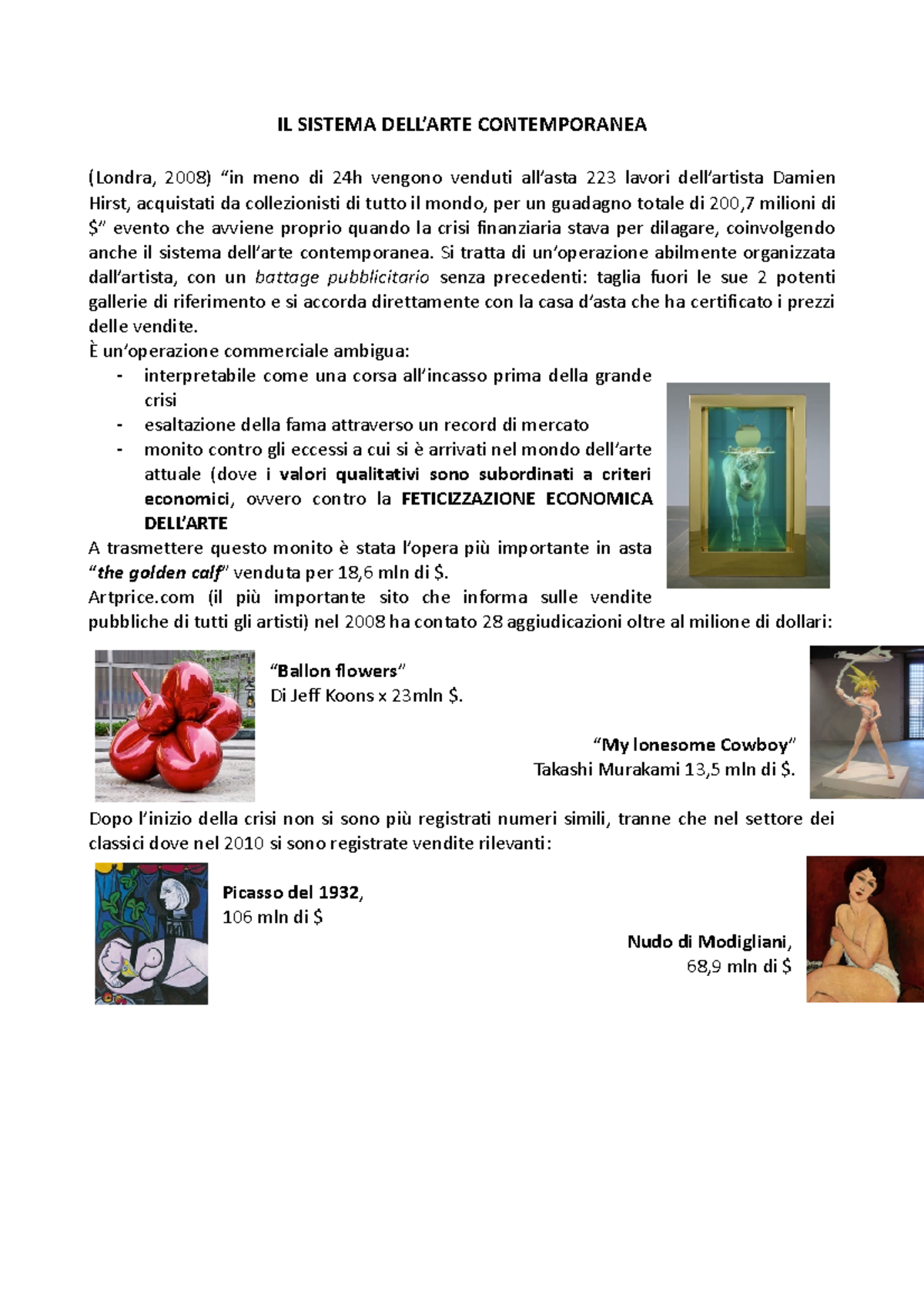 Arte e comunicazione - libro completo per esame orale - IL SISTEMA DELL’ARTE CONTEMPORANEA ...