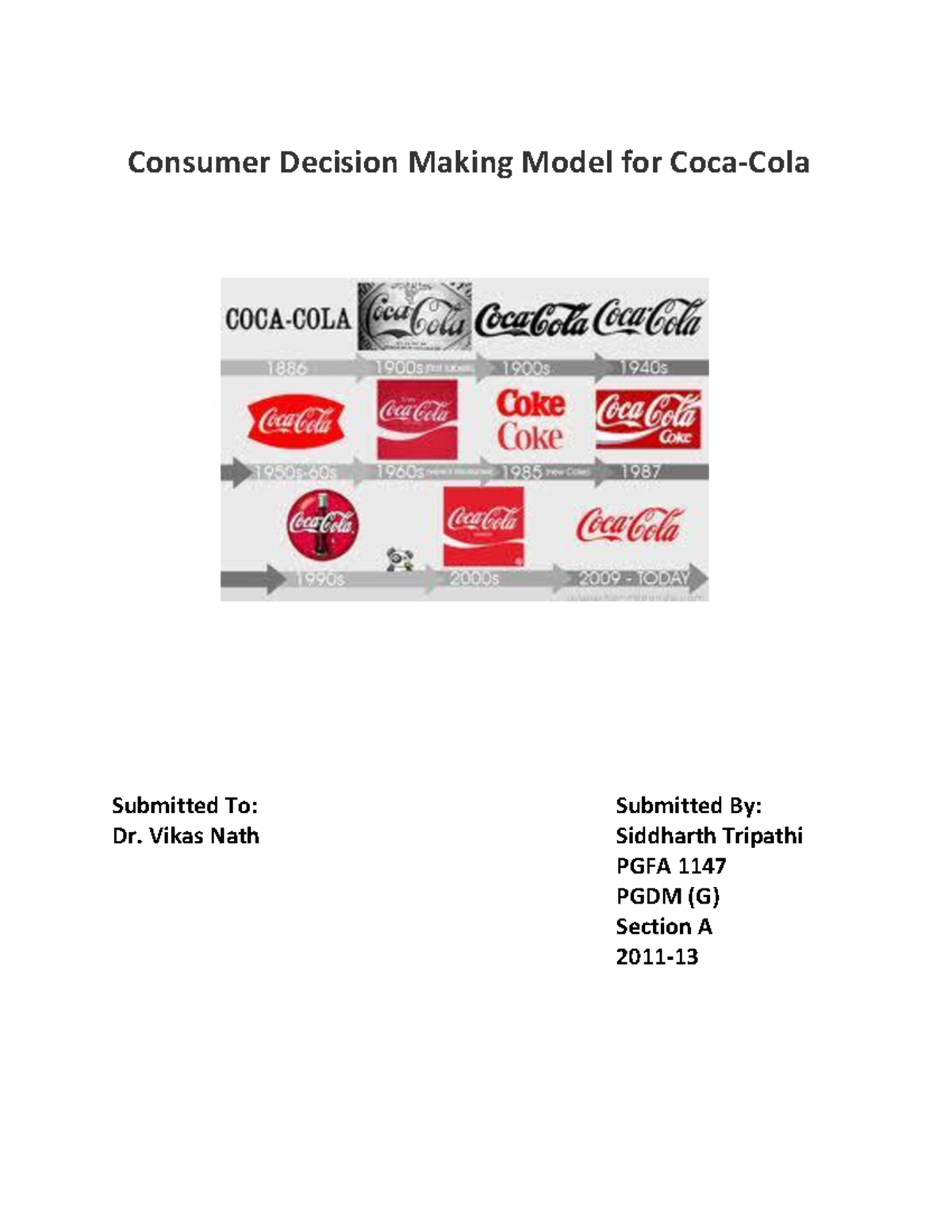 108602137 Consumer Behaviour Model - Consumer Decision Making Model for ...