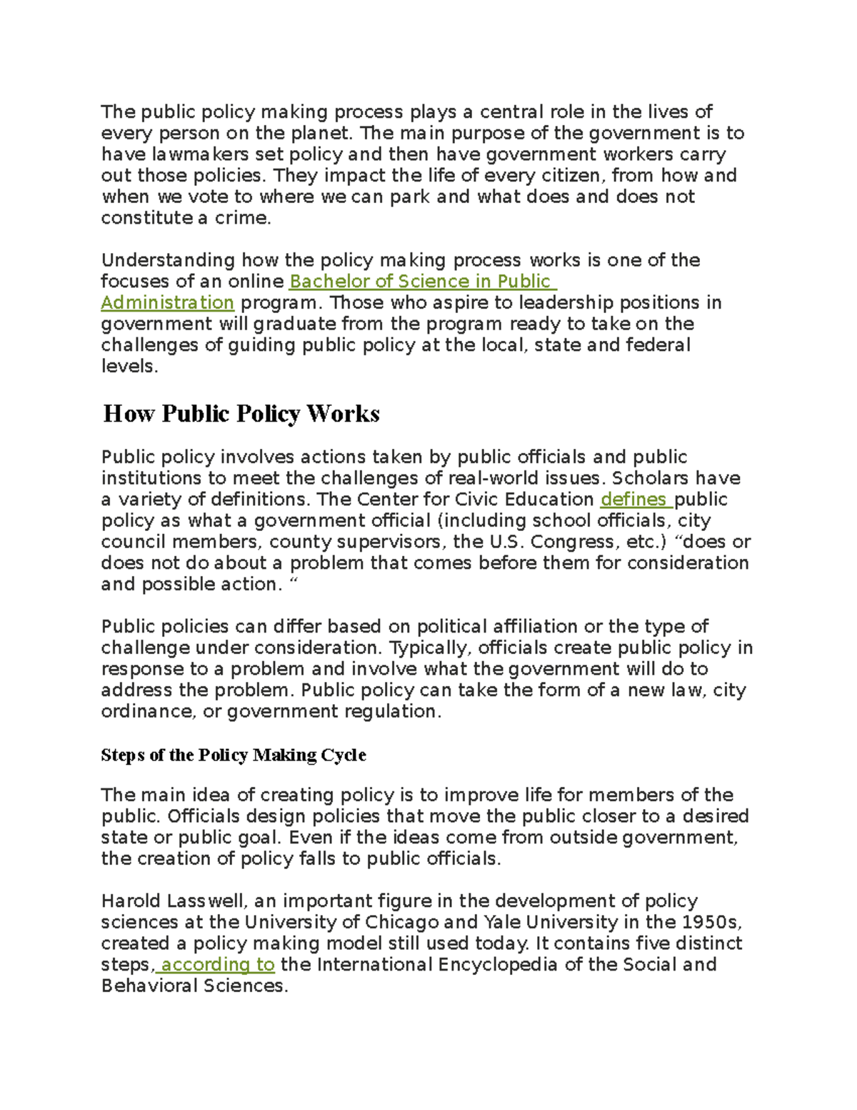 P7DGFKHASDGFHJgdfhgdfJSADF - ####### The public policy making process ...