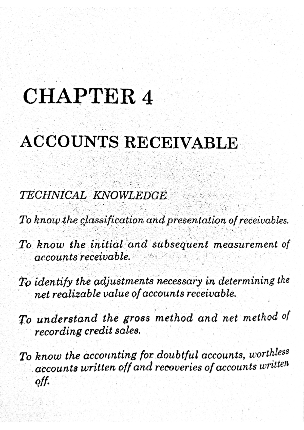 Accounts Receivable - Lecture notes 4 - BS Accountancy - Studocu
