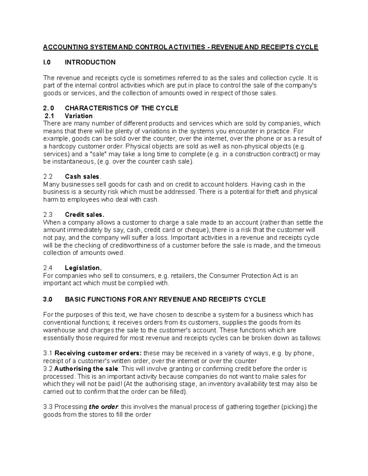 Accounting System AND Control Activities - ACCOUNTING SYSTEM AND ...