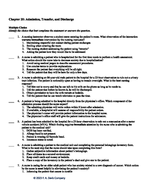 Nursing - CTE - Standard - Studocu