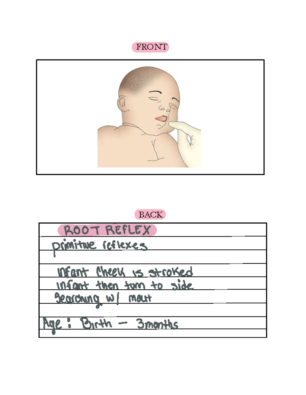Reflexes newborns & infants - BACK ROOT REFLEX primitive reflexes ...