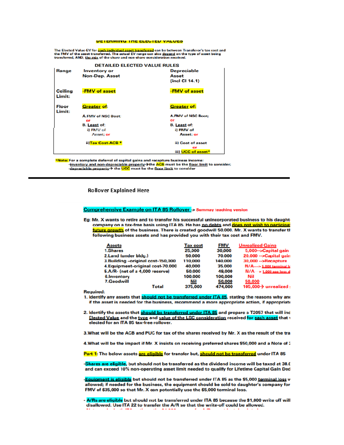 Final Exam Help Spreadsheet 1 - Rollover Explained Here Transfers Under ...