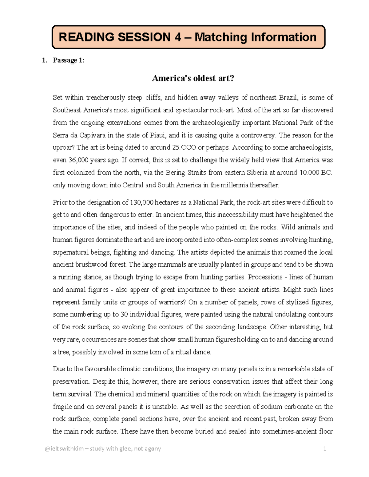 Reading S4 - Assignment - READING SESSION 4 – Matching Information 1 ...