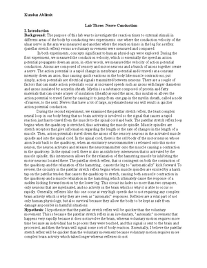 MCB LAB Report ONE - Kunduz Ablimit Lab One: Diffusion of Molecules I ...