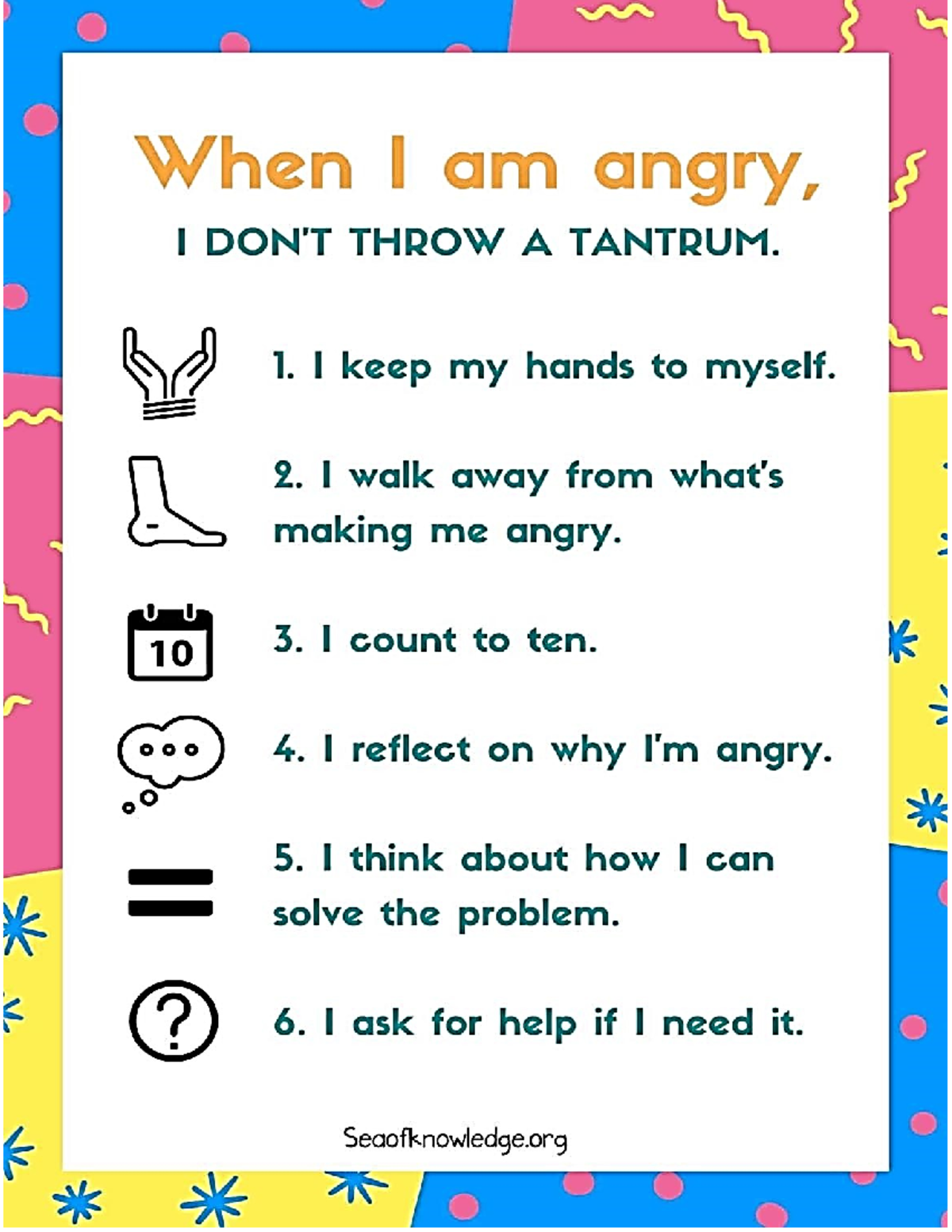 Activity-Anger - Activity for them to know how to control their anger ...