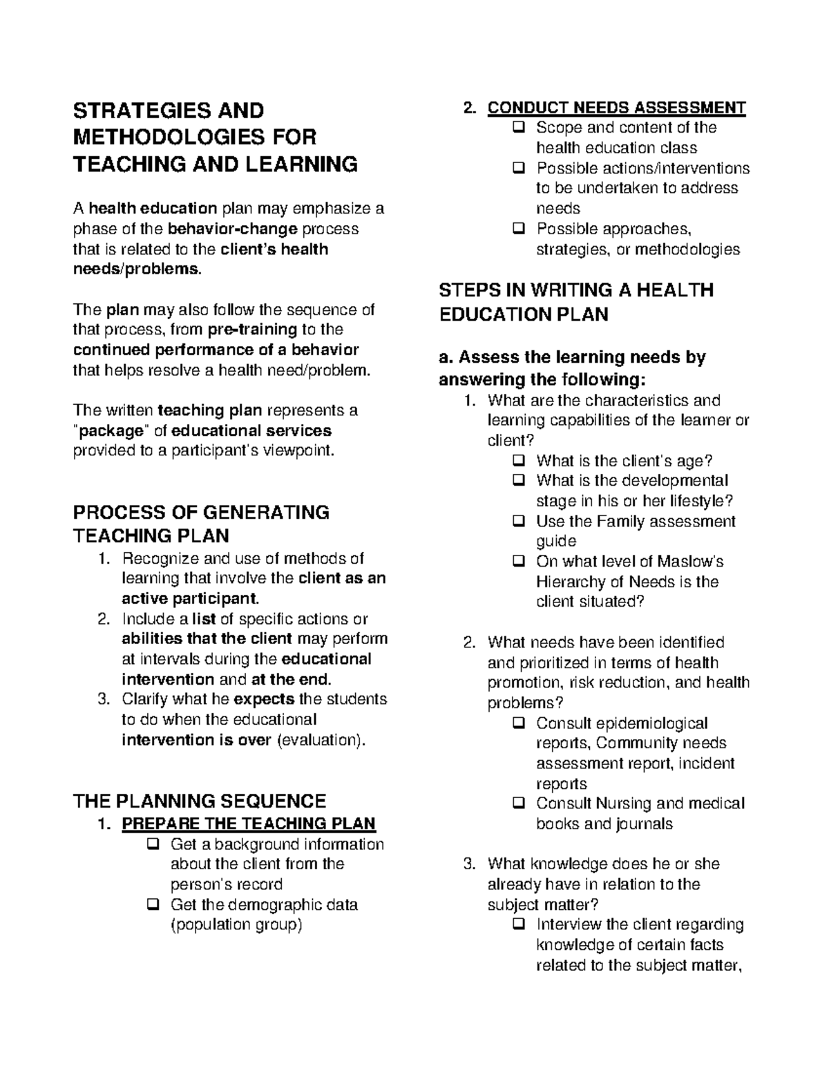 Strategies Methodologies for Teaching Learning - STRATEGIES AND ...