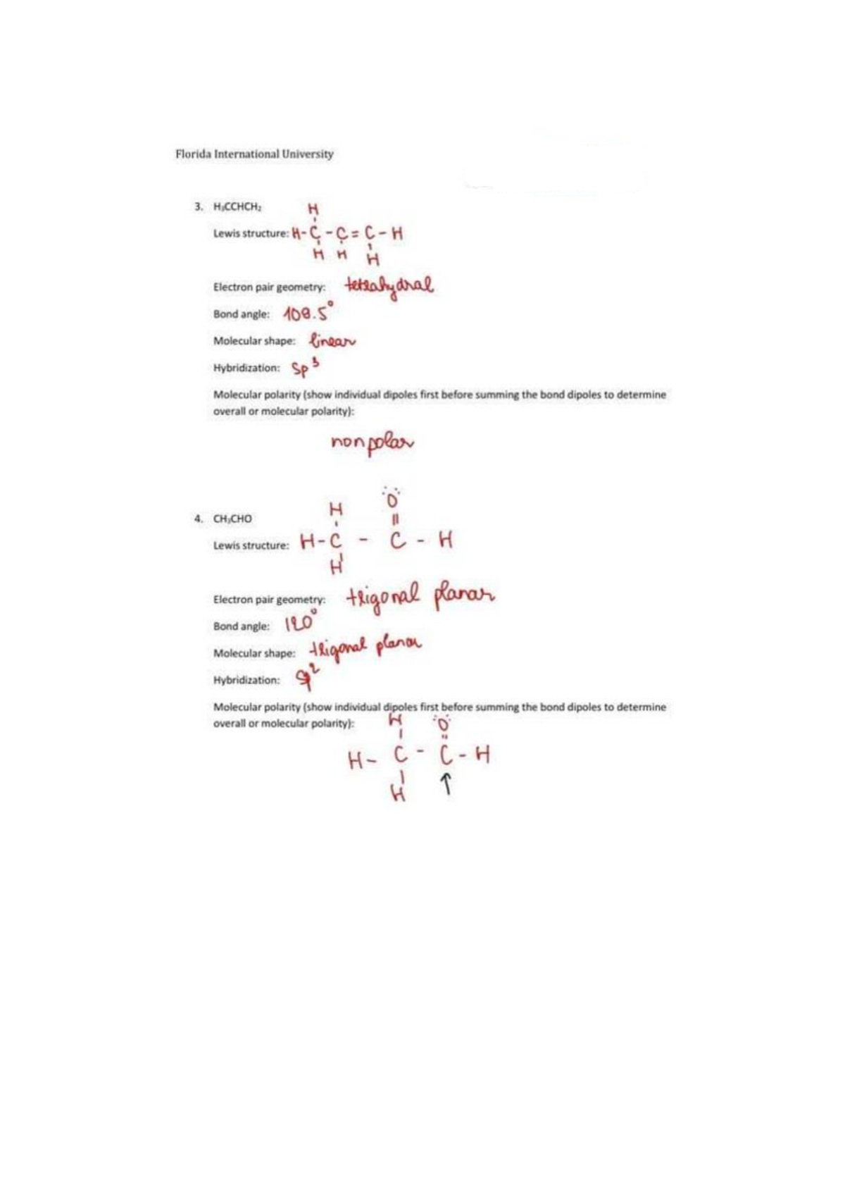 Doc1 - CHM 1045 - Studocu