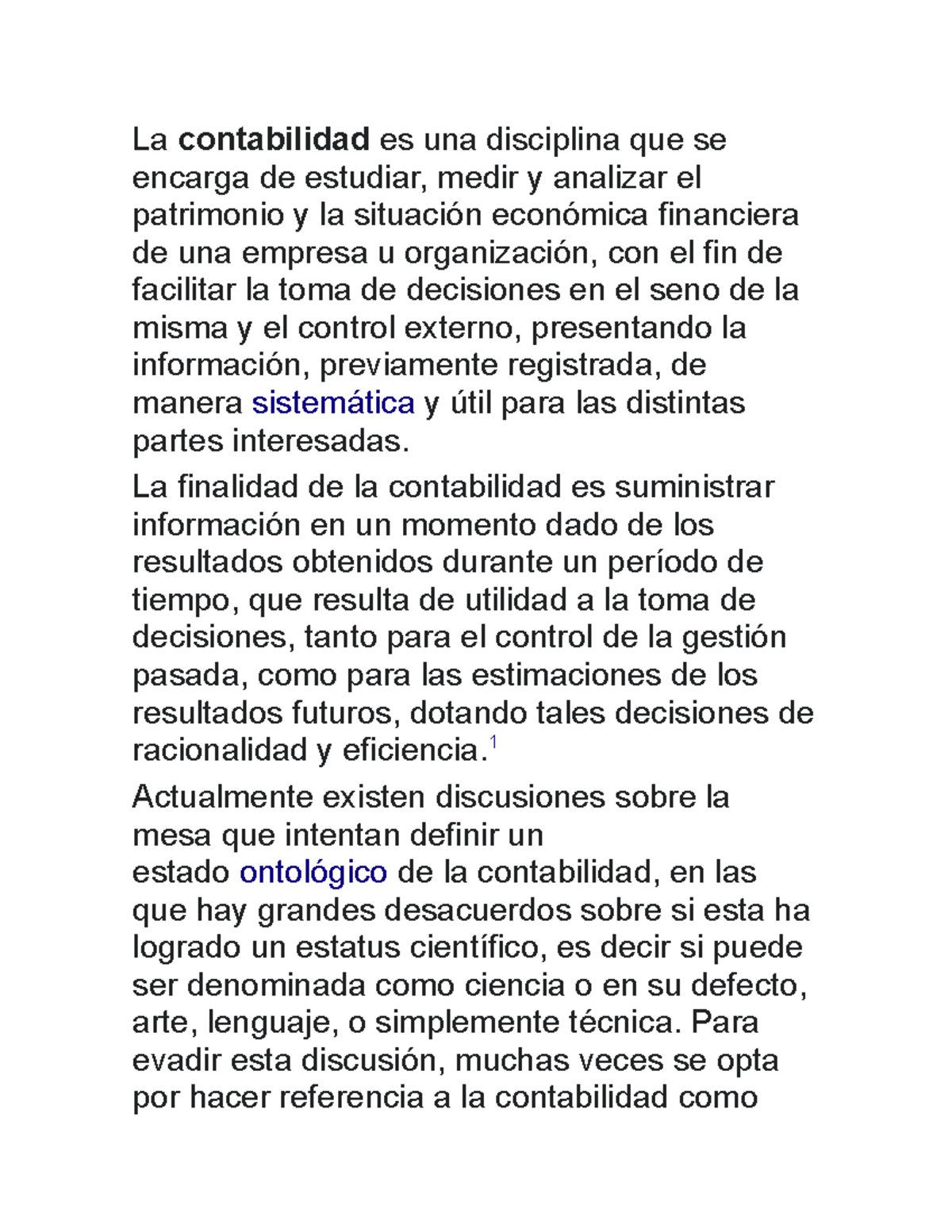 Contabilidad definicion - La contabilidad es una disciplina que se ...