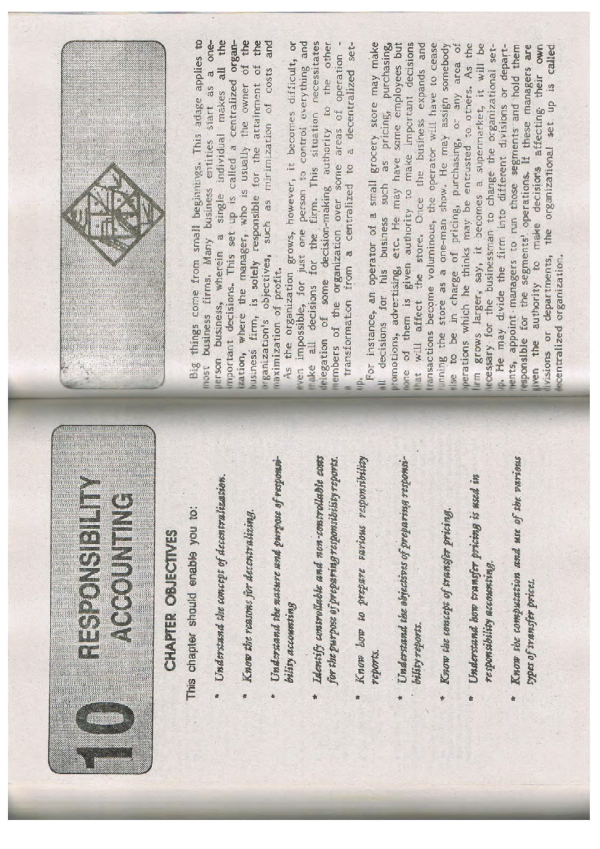 Acctg 205 Responsibility-Accounting Book guide - Accountancy - Studocu