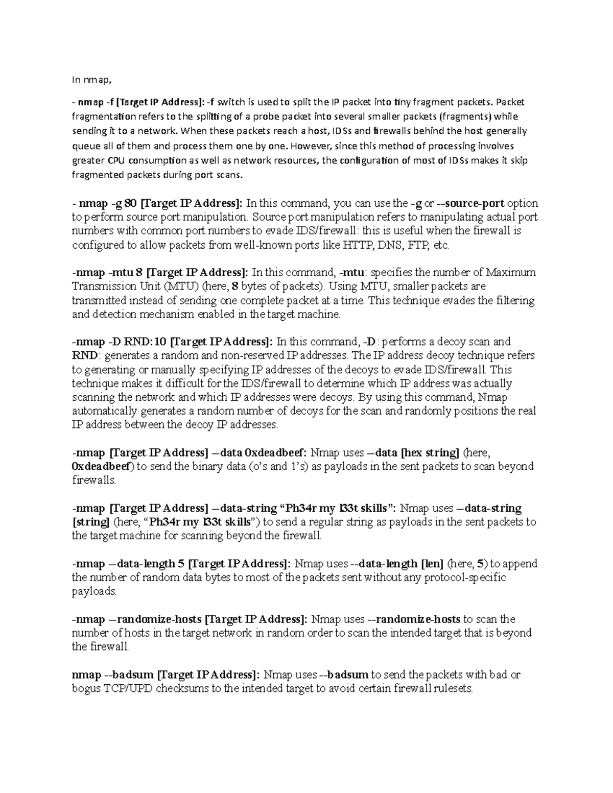 Nmap lab summary - lab - CMIT 321 - UMGC - Studocu