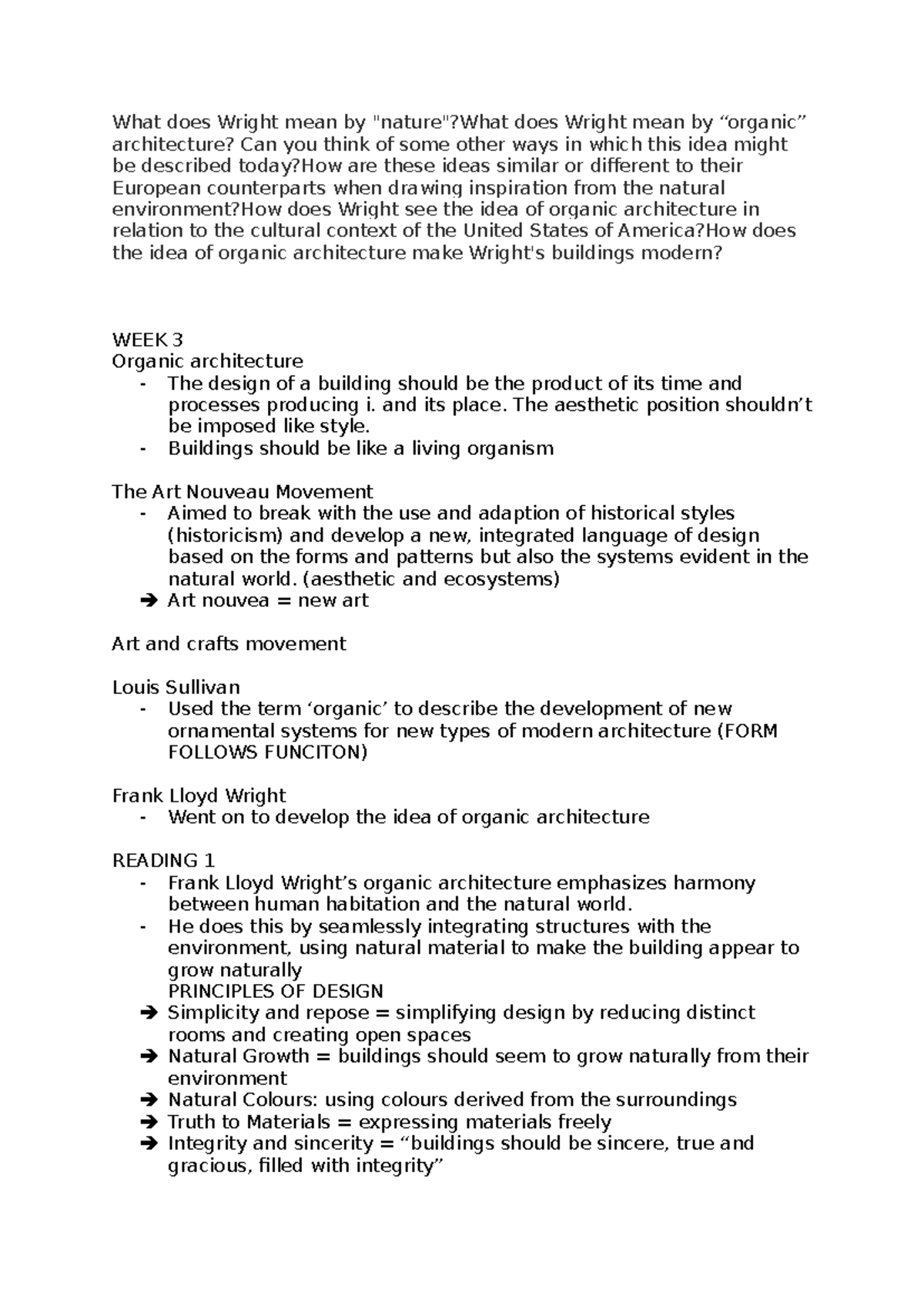 WEEK 3 - this - What does Wright mean by "nature"?What does Wright mean ...